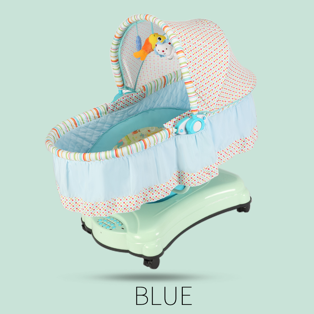Baby glider cradle 360 degree rotating crib