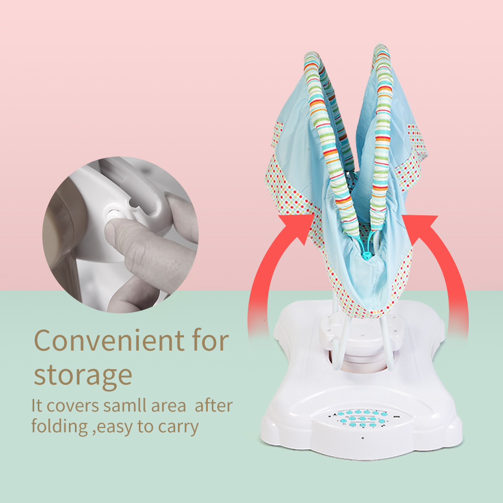 Baby glider cradle 360 degree rotating crib