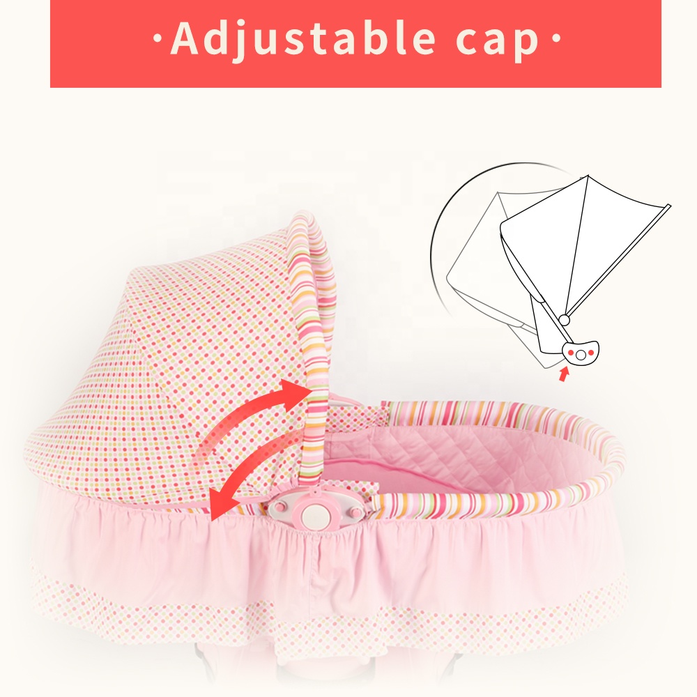 Baby glider cradle 360 degree rotating crib