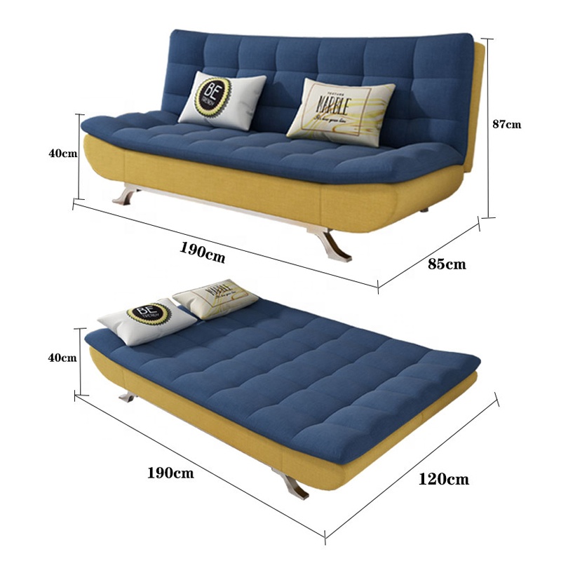 Luxury corner sofa bed convertible leather folding sofa bed